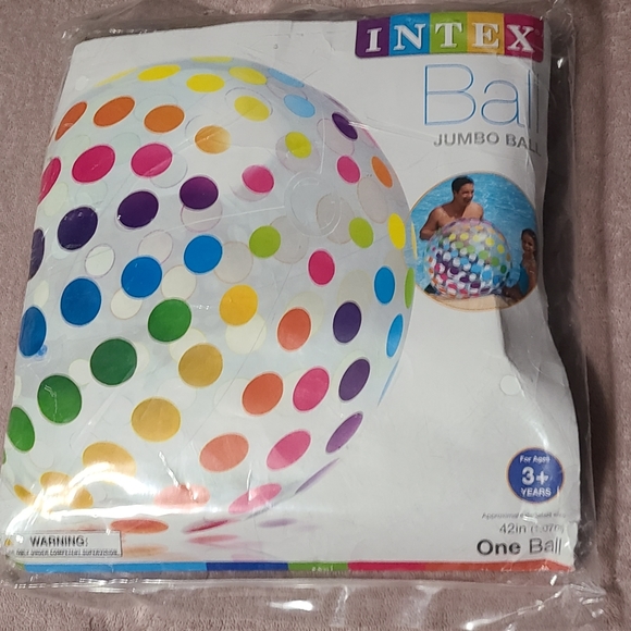 Intex | Toys | Intex Jumbo Beach Ball New Unopened Pkg 42 Inches ...